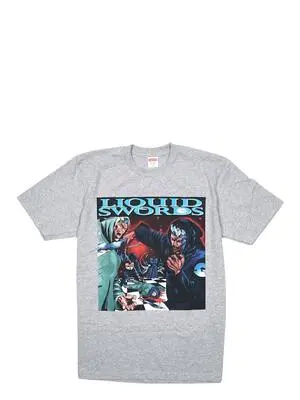 Supreme Liquid Swords Tee Shirt - Heather Grey
