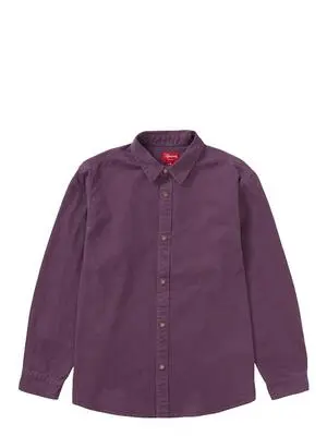 Supreme Logo Taping Work Shirt - Dusty Purple