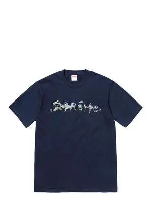 Supreme Liquid Tee Shirt - Navy Blue