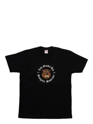 Supreme Life Sucks Die Tee Shirt Black