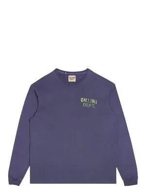 GALLERY DEPT. Souvenir Long Sleeve Tee Shirt - Navy Blue