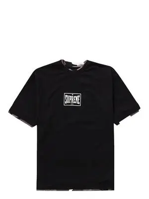 Supreme Layered Short Sleeve Top - Black