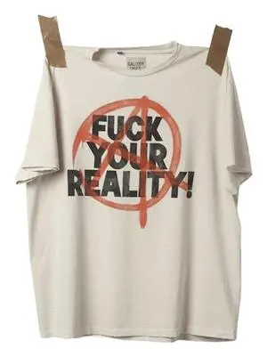 GALLERY DEPT. Fuck Your Reality Tee Shirt - Archival White