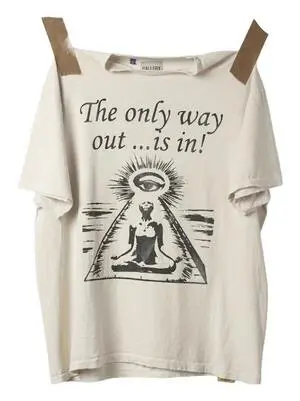 GALLERY DEPT. Only Way Out Tee Shirt - Archival White