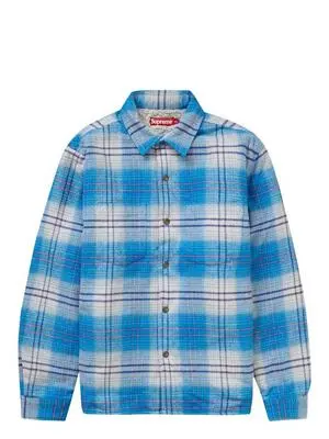 Supreme Lined Flannel Snap Shirt - Blue