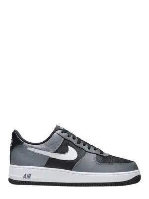 Nike Air Force 1 Low Cut Out Swoosh - Black/grey/white