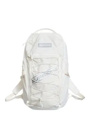Supreme Logo Backpack - White