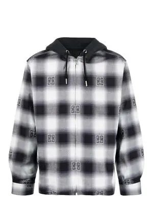 Givenchy 4g Logo Lined Overshirt - Black/white