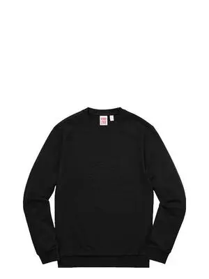 Supreme Lacoste Pique Crewneck Sweatshirt - Black