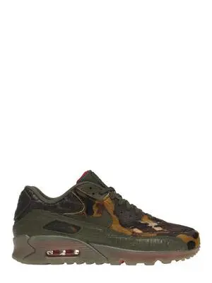 Nike Air Max 90 Camo Croc Sneakers - Cargo Khaki/university Red