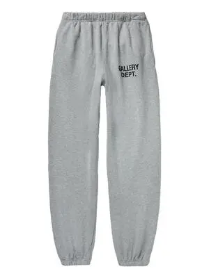 GALLERY DEPT. Tapered Logoprint Cottonjersey Sweatpants - Grey