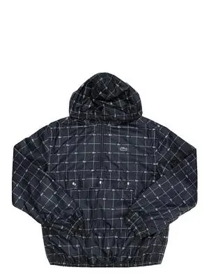 Supreme Lacoste Reflective Grid Nylon Anorak - Black