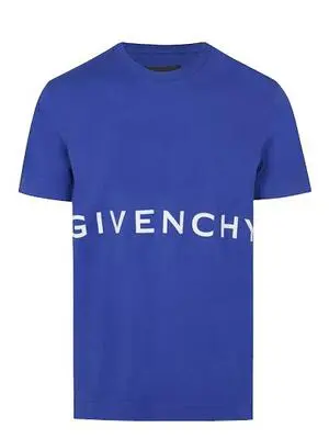 Givenchy Classic Fit Bonded T-shirt - Ocean Blue