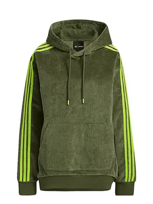 Adidas Ivy Park Halls Of Ivy Corduroy Hoodie - Wild Pine