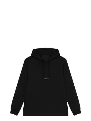 Givenchy Classic Fit Printed Hoodie - Black