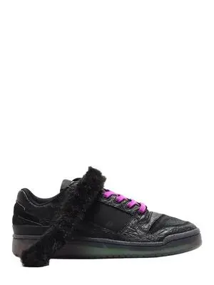 Adidas Forum Low Sneakers - Core Black/shock Purple/shock Lime