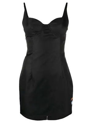 Heron Preston Exray Nylon Corset Dress - Black