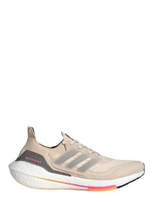 Adidas Ultra Boost 21 New York Marathon Sneakers - Halo Ivory/night Metallic/solar Gold