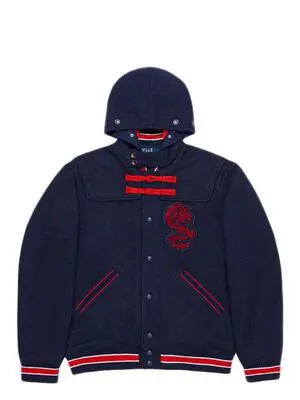 CLOT X Polo Ralph Lauren Patch Jacket - Navy Blue