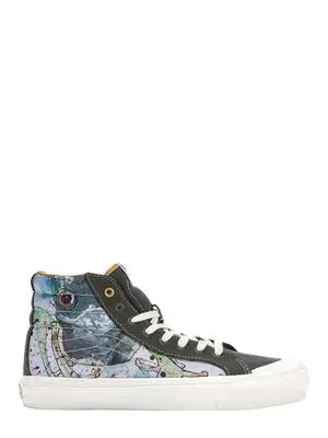 VANS Style 138 Ralph Steadman Frogin High-top Sneakers - Green/white