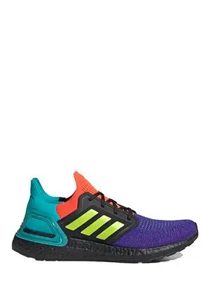 Adidas Ultra Boost 20 Athletic Sneakers - Core Black/semi Solar Slime/gold Metallic