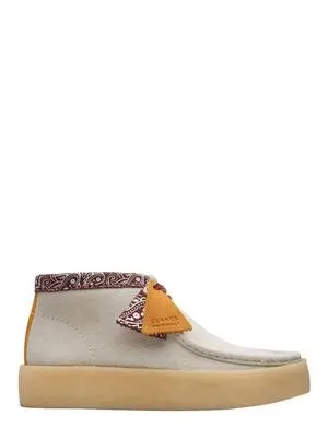 Clarks Originals Wallabee Cup Boot - White Interest/brown