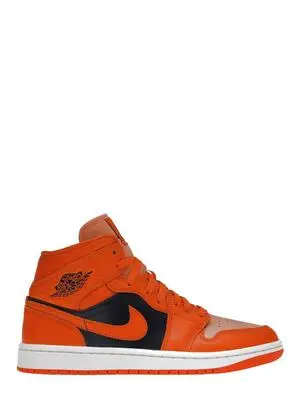 JORDAN Air Jordan 1 Mid Sneakers Crimson Bliss/rush Orange/black