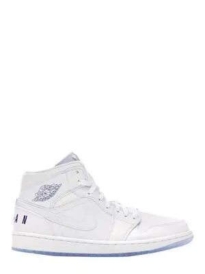 JORDAN 1 Mid Pure Sneakers - White/concord