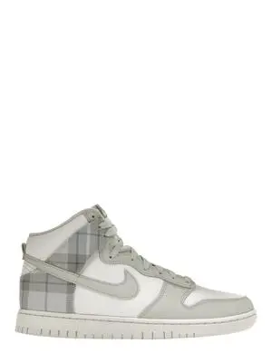 Nike Dunk High Se Tartan Plaid Sneakers - Summit White/light Silver