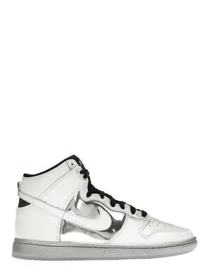 Nike Dunk High Se Chrome Sneakers - White/metallic Silver/black