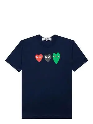 Play Comme Des Garcon Heart T-shirt - Navy Blue