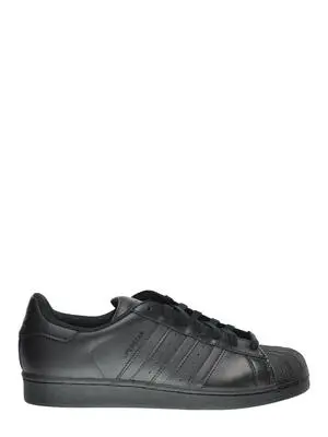 Adidas Superstar Foundation Lace Up Sneakers - Black
