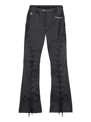 JORDAN X Travis Scott Cactus Jack Leather Pants - Black