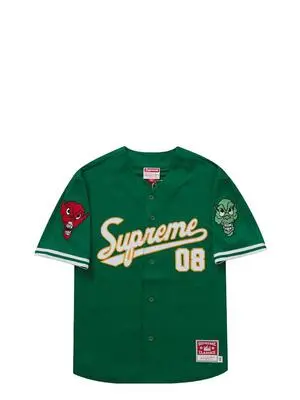 Supreme Supreme Mitchell & Ness Downtown Hell Baseball Jersey Green