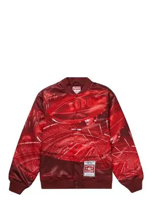 Supreme Mitchell & Ness Stadium Varsity Jacket - Red