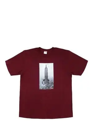 Supreme Mike Kelley The Empire State Building Tee Shirt - Burgundy