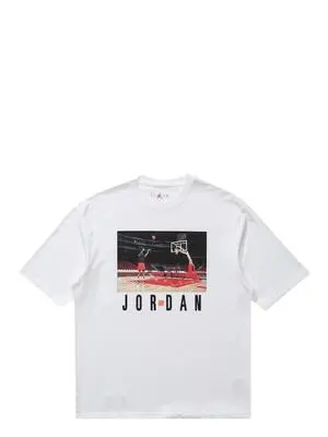 JORDAN X Undefeated Free Throw Tee Shirt - White