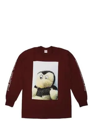 Supreme Mike Kelley Ahhyouth! Long Sleeve Tee Shirt - Burgundy