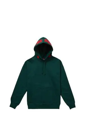 Supreme Mirrored Logo Hooded Sweatshirt Dark Green