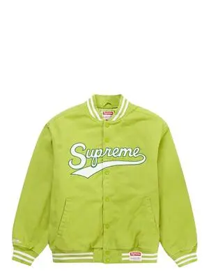 Supreme Supreme Mitchell & Ness Doughboy Twill Varsity Jacket Green