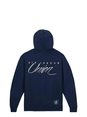 JORDAN Jordan X Union MJ Fleece Hoodie College Navy Blue/coconut Milk