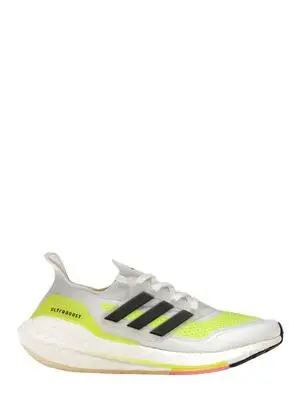 Adidas Ultraboost 21 Sneakers - Cloud White/core Black/solar Yellow