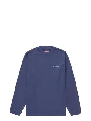 Supreme Long Sleeve Mock Neck Top - Navy Blue