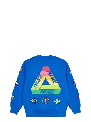 PALACE Mixed Media Bitmap Crew - Blue