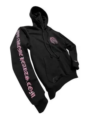 Chrome Hearts Horse Shoe Hoodie - Black/pink