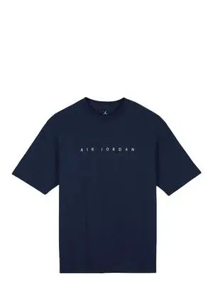 JORDAN X Union Mj Short Sleeve Tee Shirt - College Navy Blue/coconut Milk