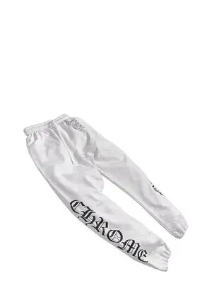 Chrome Hearts Plus Cross All Over Print Sweatpants - White