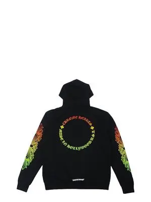 Chrome Hearts Floral Sleeve Made In Hollywood Hoodie - Black/gradient