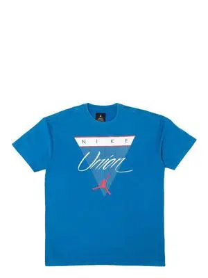 JORDAN X Union Nrg Vault Flight Triangle Tee Shirt - Blue
