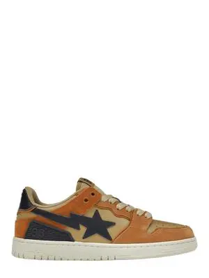 BAPE A Bathing Ape Bape SK8 Sta Sneakers Beige/orange/navy Blue